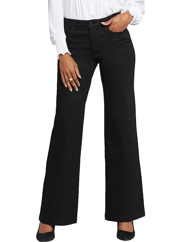 NYDJ Teresa Wide Leg Jeans - Black Rinse
