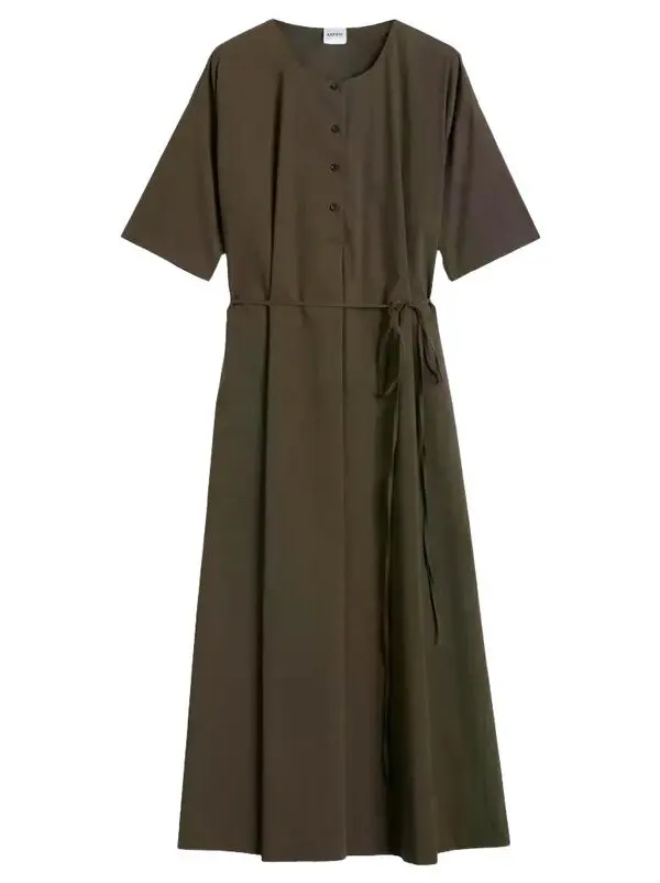 Aspesi Tie-waist Midi Dress - Green