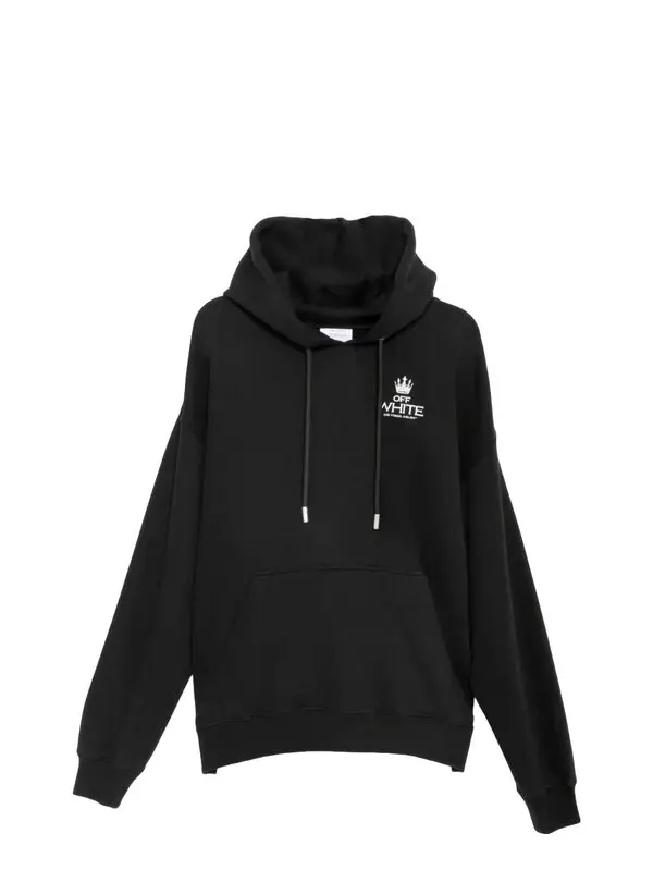 Off-White Graphic Print Skate Hoodie - Black
