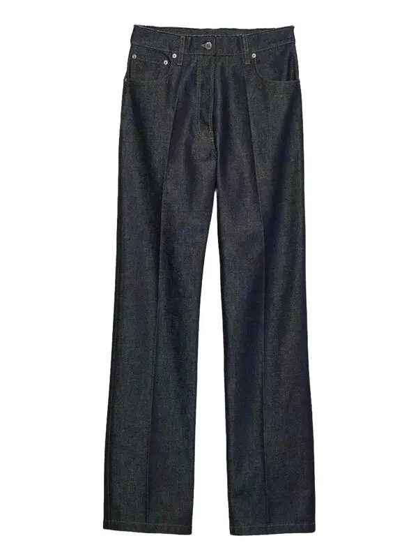 Prada Five-pocket Raw Denim Jeans - Blue