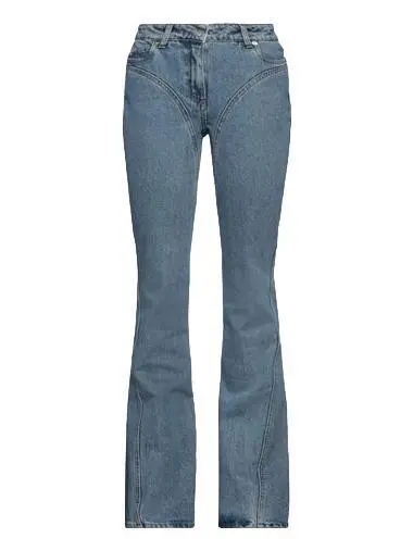MUGLER Faded Flared Jeans - Blue