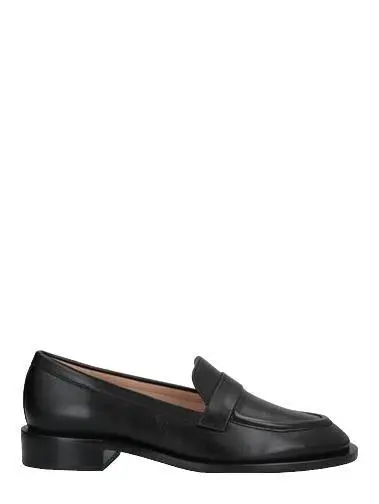 STUART WEITZMAN Leather Loafers - Black