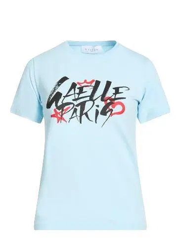 GAËLLE PARIS Logo-print Jersey T-shirt - Blue