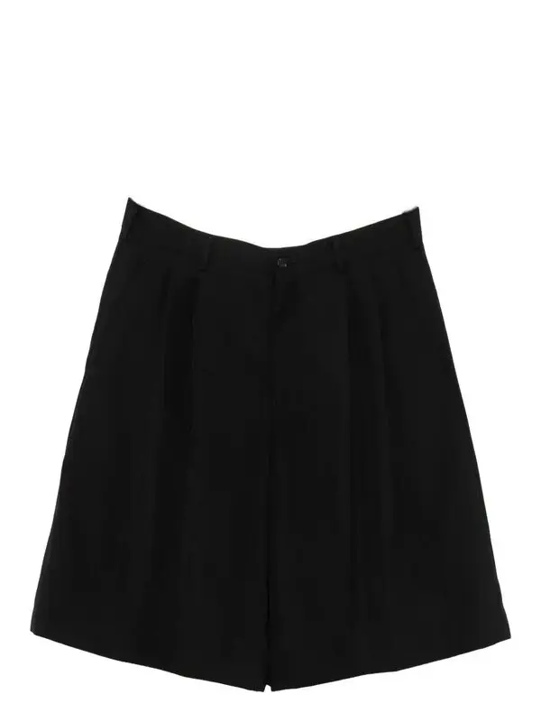 Comme Des Garçons Wool Shorts - Black