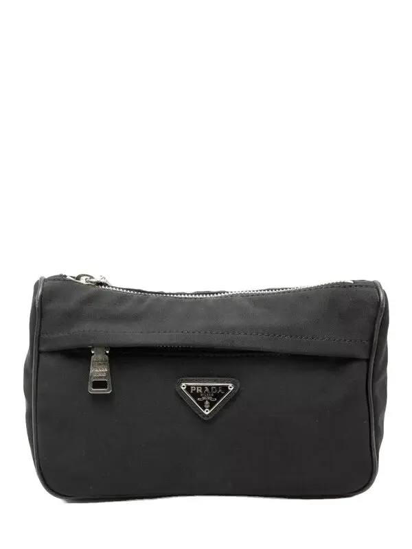 Prada 2000-2013 Tessuto Zip Pouch - Black
