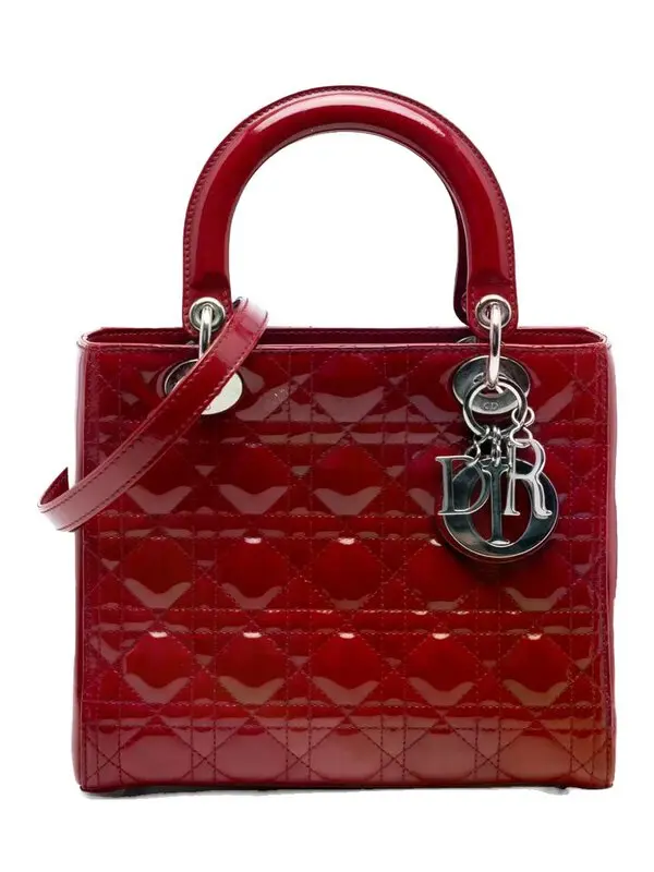 Dior 2013 Medium Lady Satchel - Red