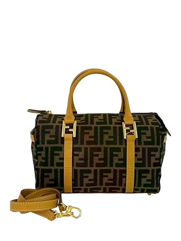 Fendi 2000-2010 Zucca Canvas Satchel - Brown
