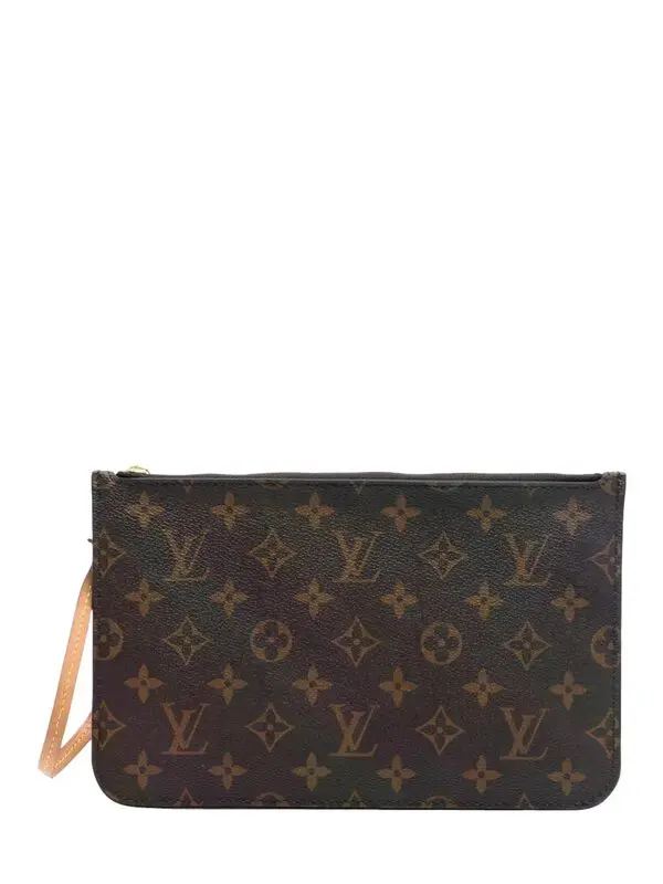 LOUIS VUITTON 2019 Monogram Neverfull Pouch - Brown