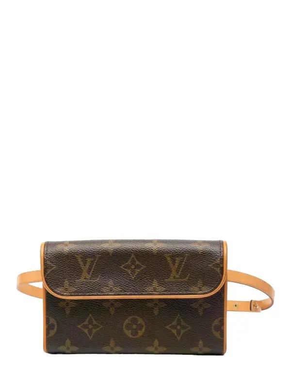 LOUIS VUITTON 2004 Monogram Pochette Florentine Belt Bag - Brown