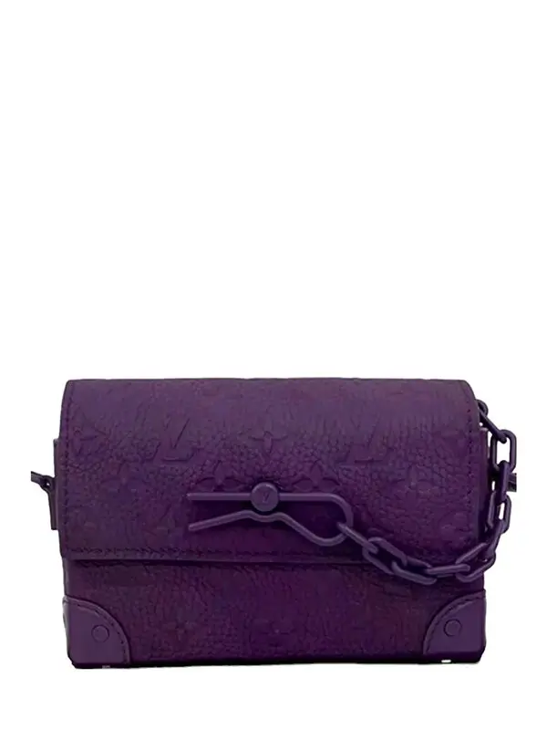 LOUIS VUITTON Monogram Taurillon Steamer Wearable Wallet - Purple