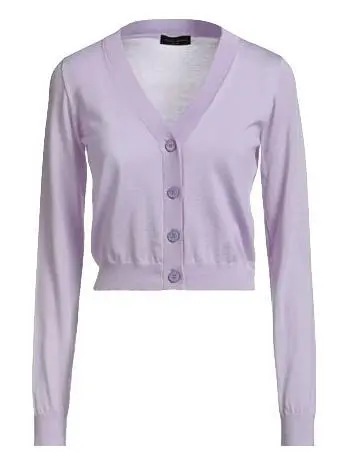 ROBERTO COLLINA Merino Wool Cardigan - Purple