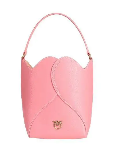 Pinko Handbag In Cow Leather - Pink