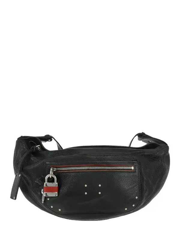 Chloé 2010 Padlock Leather Shoulder Bag - Black
