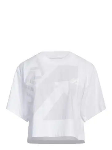AUTRY Cotton Jersey Crop T-shirt - White