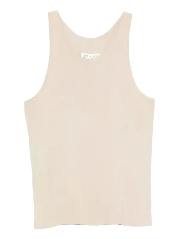 MAISON MARGIELA Sleeveless Knit Top - Neutrals
