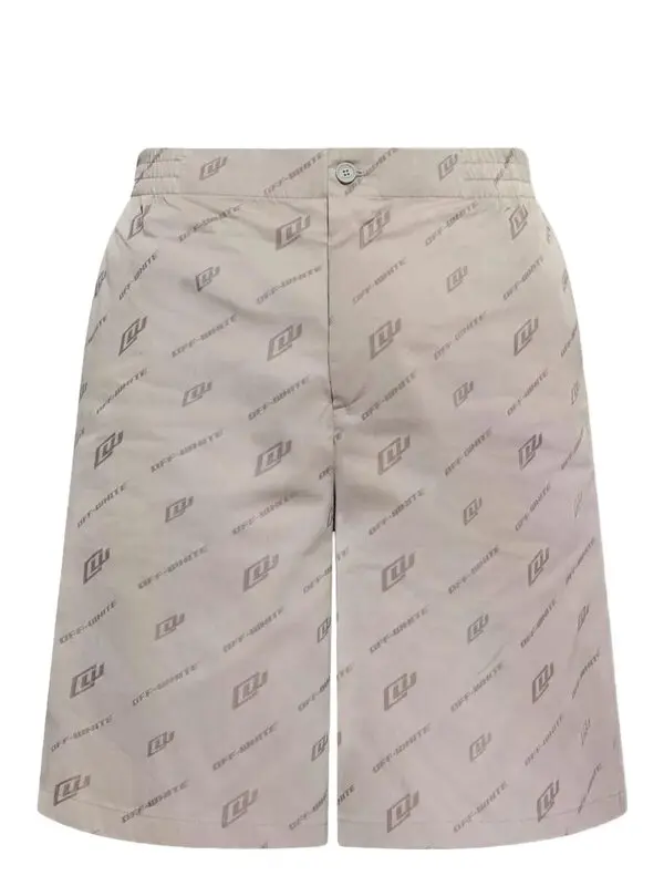 Off-White Logo-print Shorts - Neutrals
