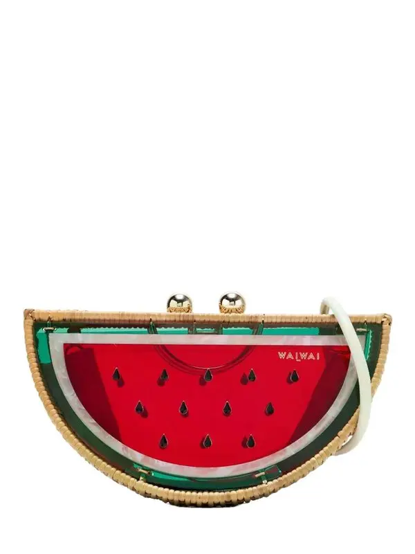 WAIWAI RIO Sphere Clasp Clutch Bag - Red