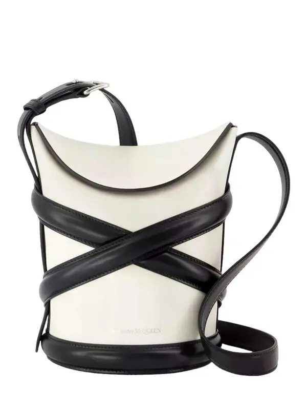 Alexander McQueen The Curve Bucket Bag - Neutrals