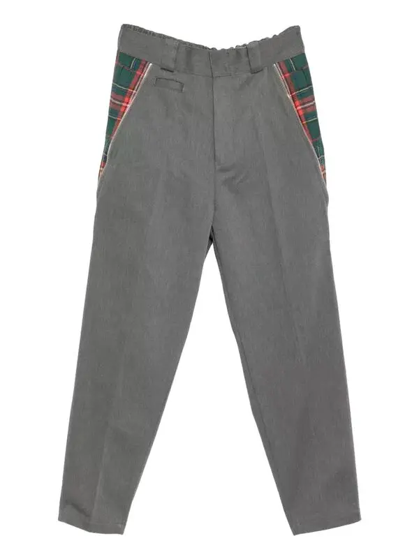 UNDERCOVERISM Tartan-panel Trousers - Grey