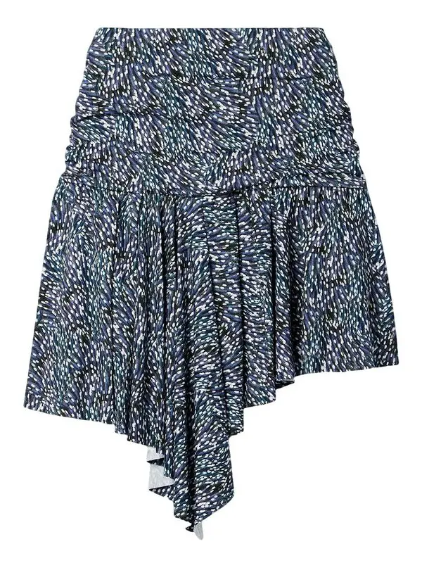 MARANT ETOILE Juliany Printed Mini Skirt - Blue