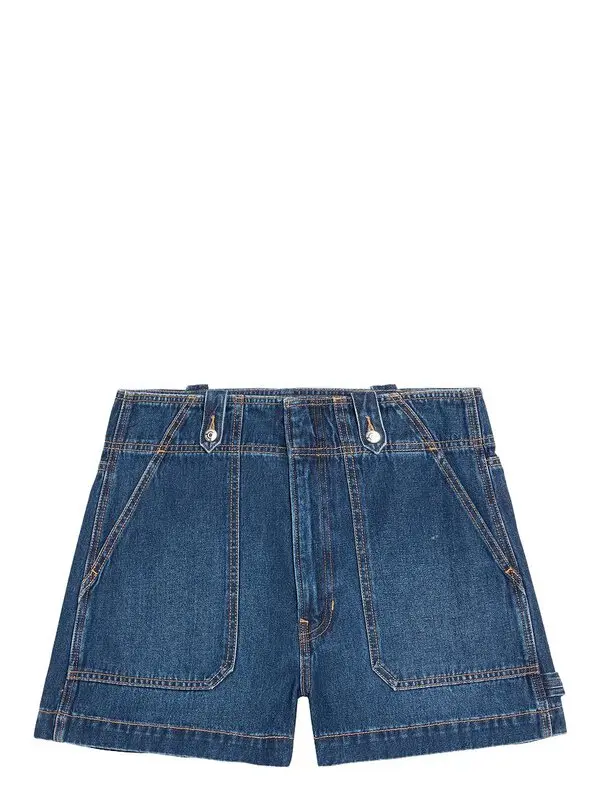 Veronica Beard Graham Denim Shorts - Dark Denim