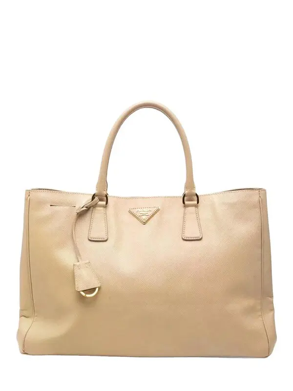 Prada Large Saffiano Lux Galleria Tote Bag - Brown