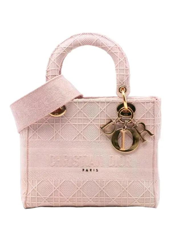 Dior 2020 Medium Lady D-lite Satchel - Pink