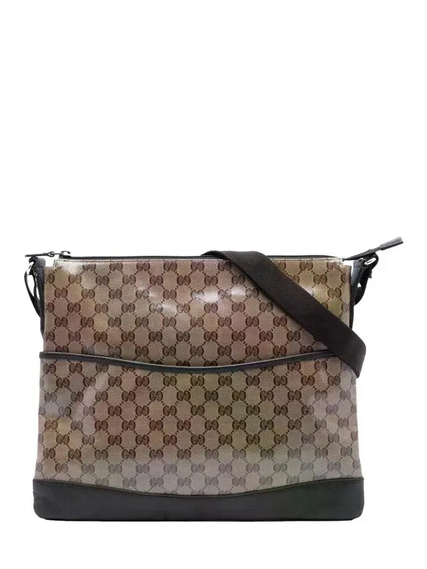 Gucci Gg Crystal Crossbody Bag - Brown