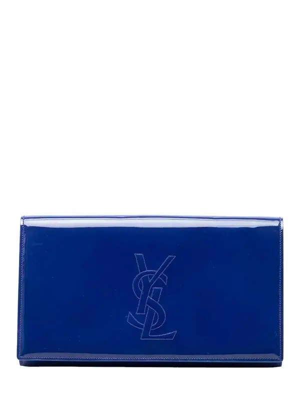 Saint Laurent 2015 Belle Du Jour Clutch - Blue