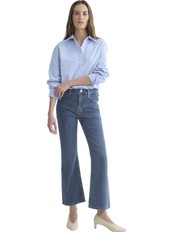 Everlane High-rise Kick Flare Jeans - Ocean