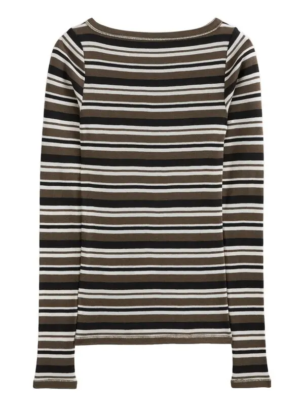 Everlane Tissue Boatneck Top - Beech