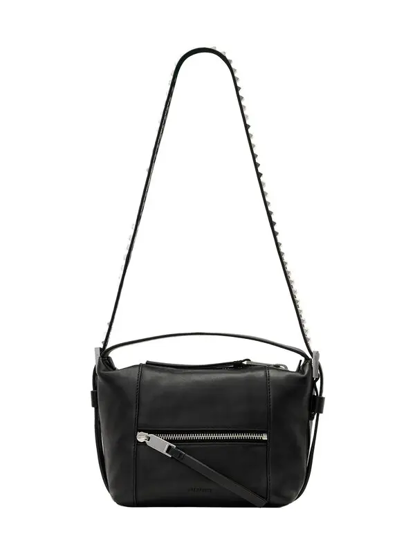 ALLSAINTS Vega Leather Grab Bag - Black