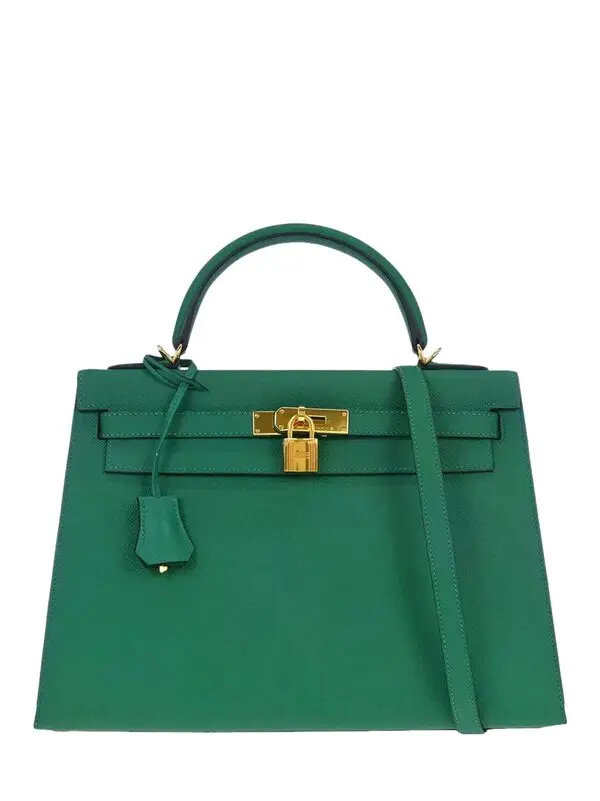 Hermès 2017 32 Kelly Sellier Top-handle Tote Bag - Green