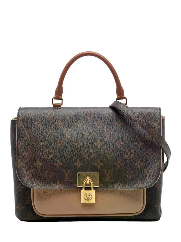 LOUIS VUITTON 2019 Monogram Marignan Satchel - Brown