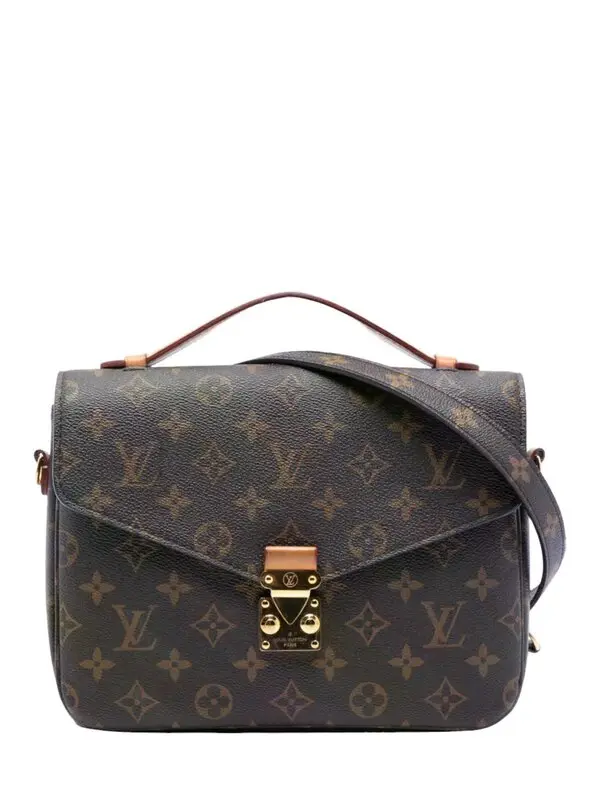 LOUIS VUITTON 2000-2025 Monogram Pochette Metis Satchel - Brown