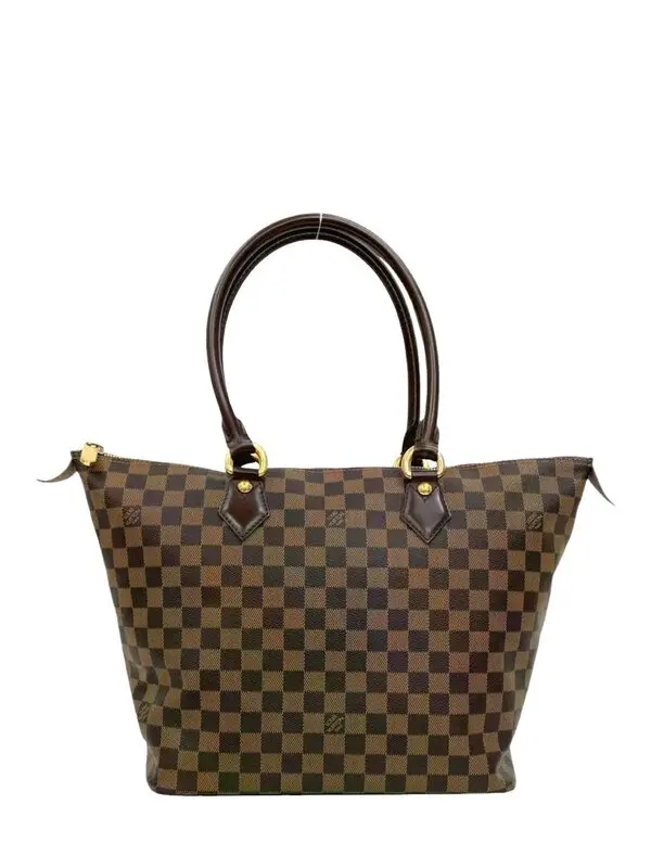 LOUIS VUITTON 2008 Damier Ebene Saleya Mm Tote Bag - Brown