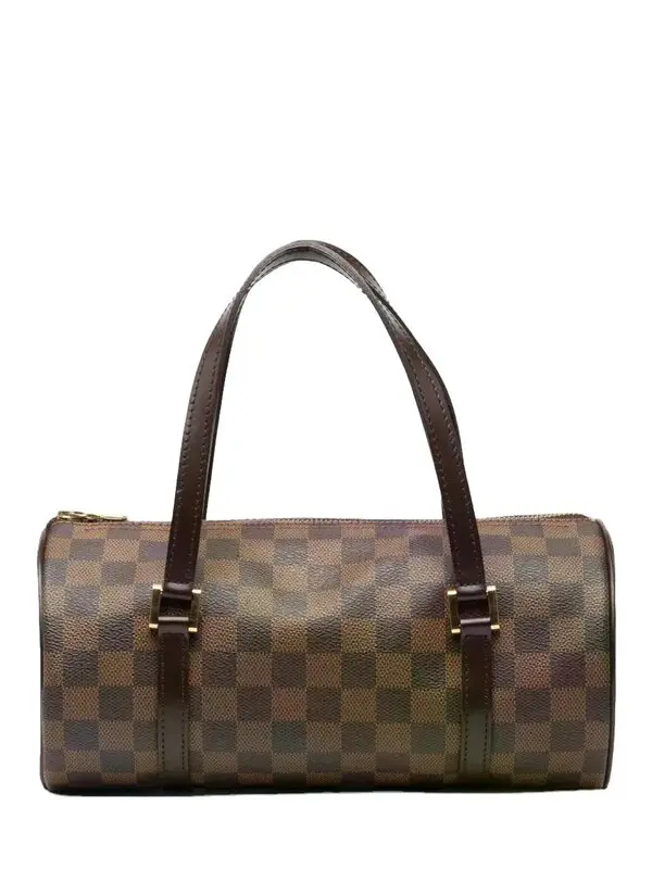 LOUIS VUITTON 2004 Damier Ebene Papillon 26 Handbag - Brown