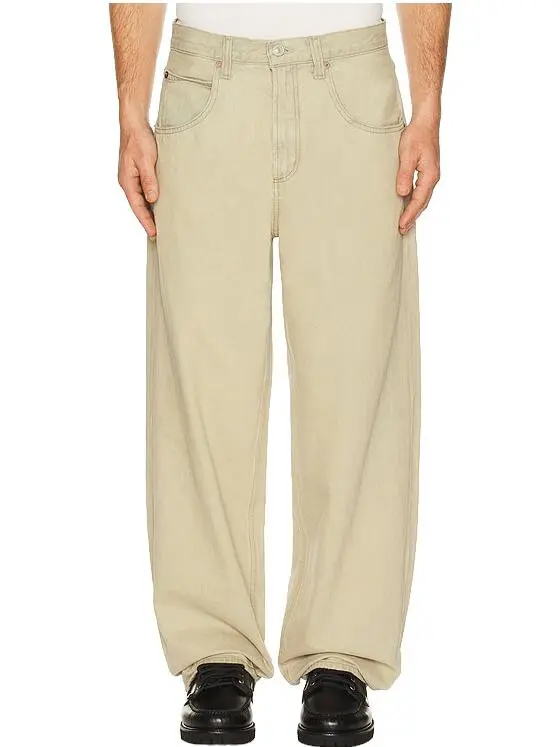 AGOLDE Fusion Jean In Beige - Burnished Khaki