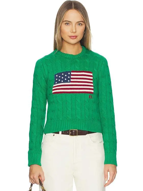 Polo Ralph Lauren Cotton Crewneck Pullover Sweater - Billiard