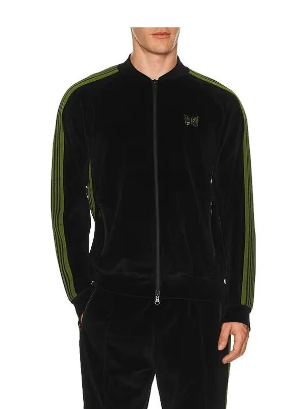 Needles Rib Collar Track Jacket - Black