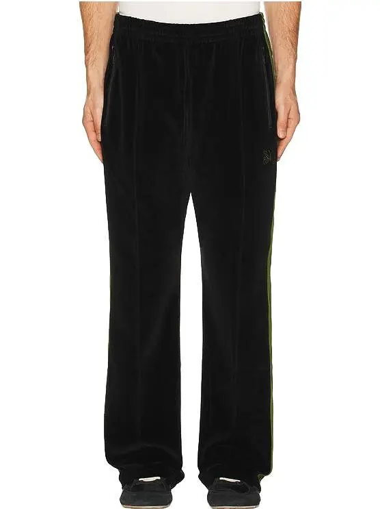 Needles Bootcut Track Pant Cpe Velour In - Black
