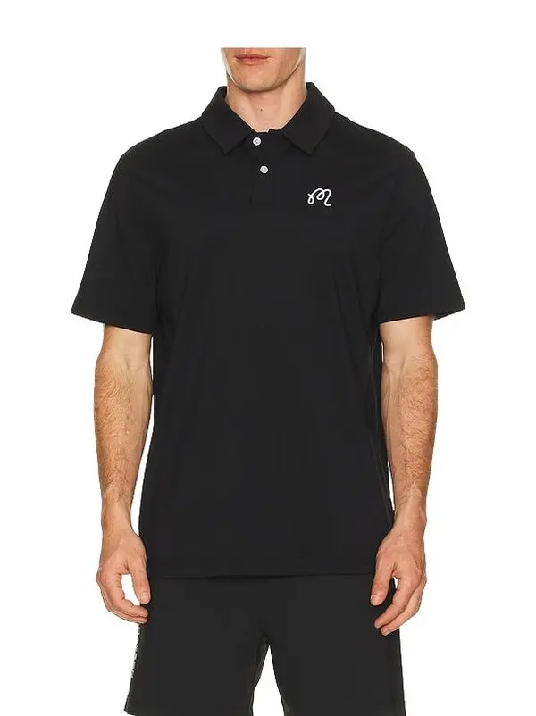 MALBON Fairway Polo - Black