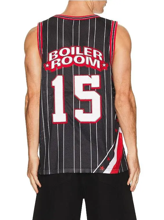 BOILER ROOM Basketball Jersey - Black