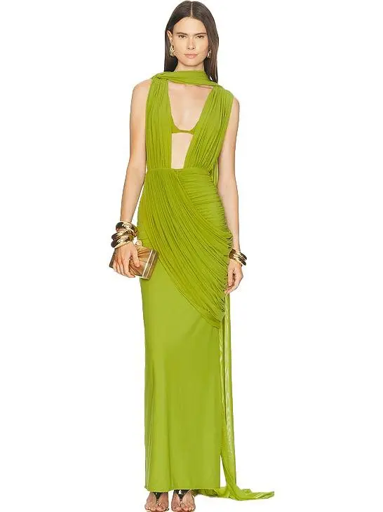 DEME BY GABRIELLA Auriella Dress - Green
