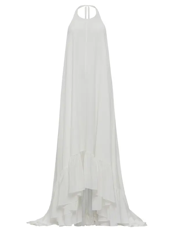 Azeeza Sadie Halter Gown - White