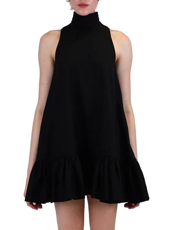 Azeeza Alcott Poplin Mini Dress - Black