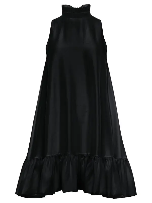 Azeeza Alcott Poplin Mini Dress - Black
