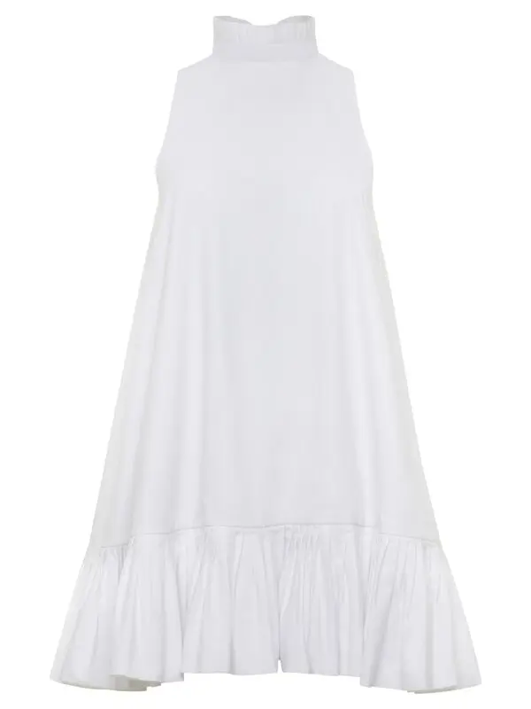 Azeeza Alcott Poplin Mini Dress - White