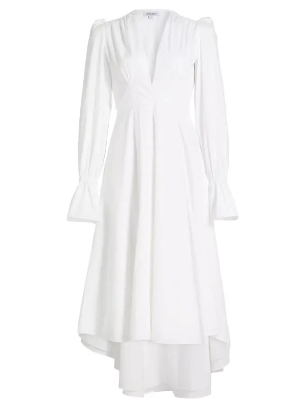 Azeeza Willow Poplin Midi Dress - White