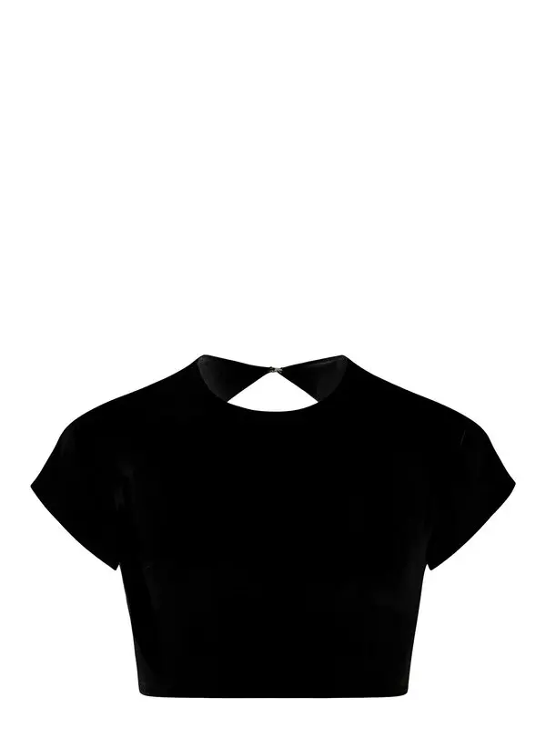Azeeza Aura Poplin Top - Black